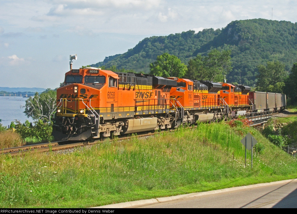 BNSF 6058, CP's River Sub.